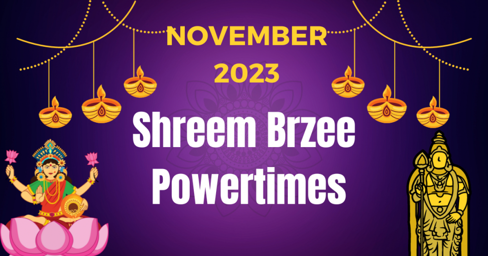 Shreem Brzee Powertimes: November 2023 - Pillai Center Blog