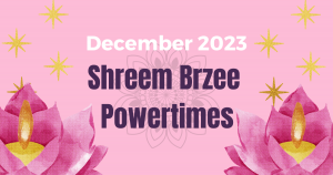 Manifest with Shreem Brzee: December 2023 - Pillai Center Blog